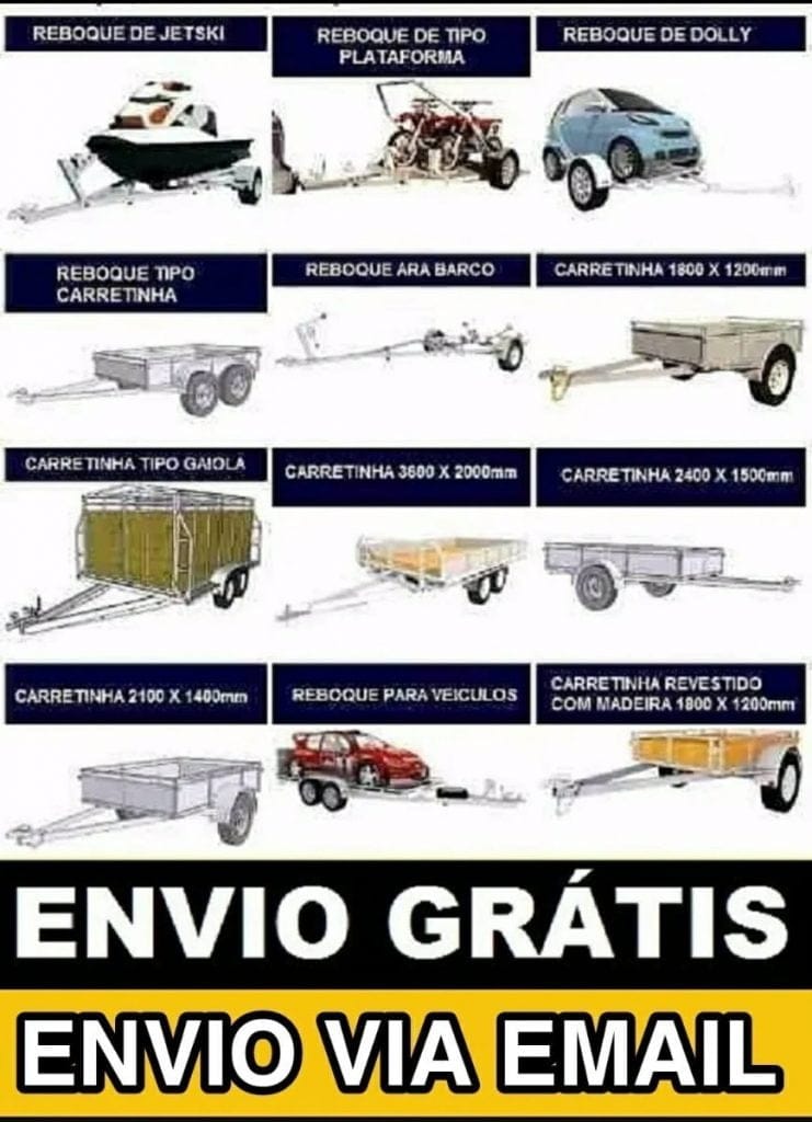 14 Projetos Em Pdf Para Construir Carretinhas De Reboques