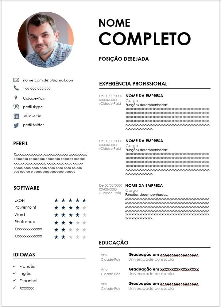 100 Modelos De Currículo Profissional Editáveis No Word | Ilustrei Studio 100 Modelos De Currículo Profissional Editáveis No Word | Ilustrei Studio