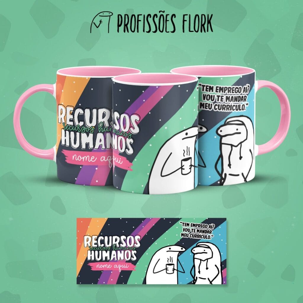 Kit Digital Flork Dia A Dia Artes Caneca Frases Engraçadas | Ilustrei ...
