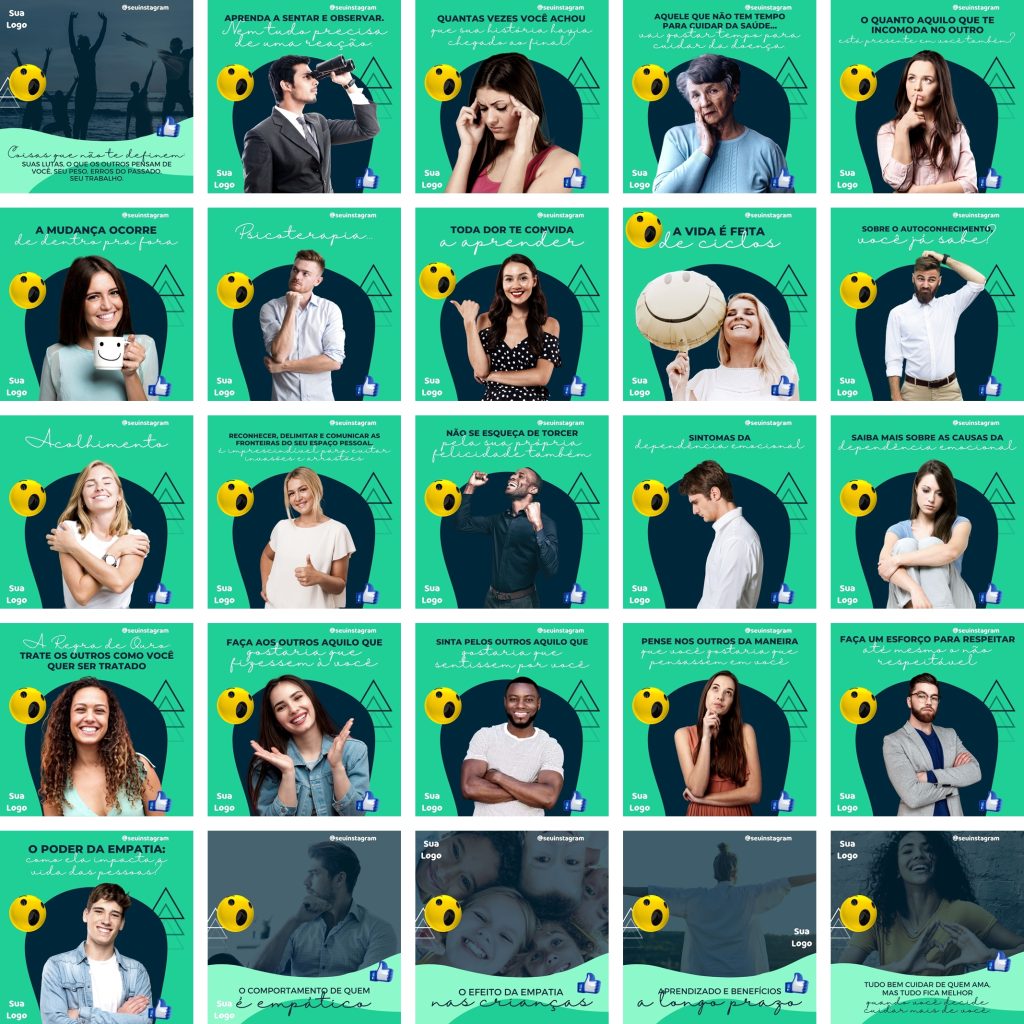 Pack Canva Psicologos Template Canva 220 Artes B nus Ilustrei Studio